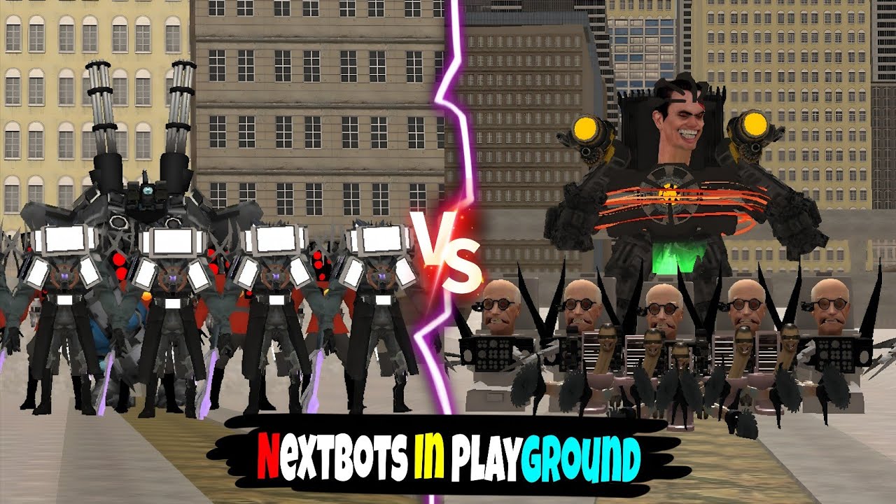 Nextbots In Playground New Video 🎥Giants Tvman📺 Vs Giants Skibidi ...
