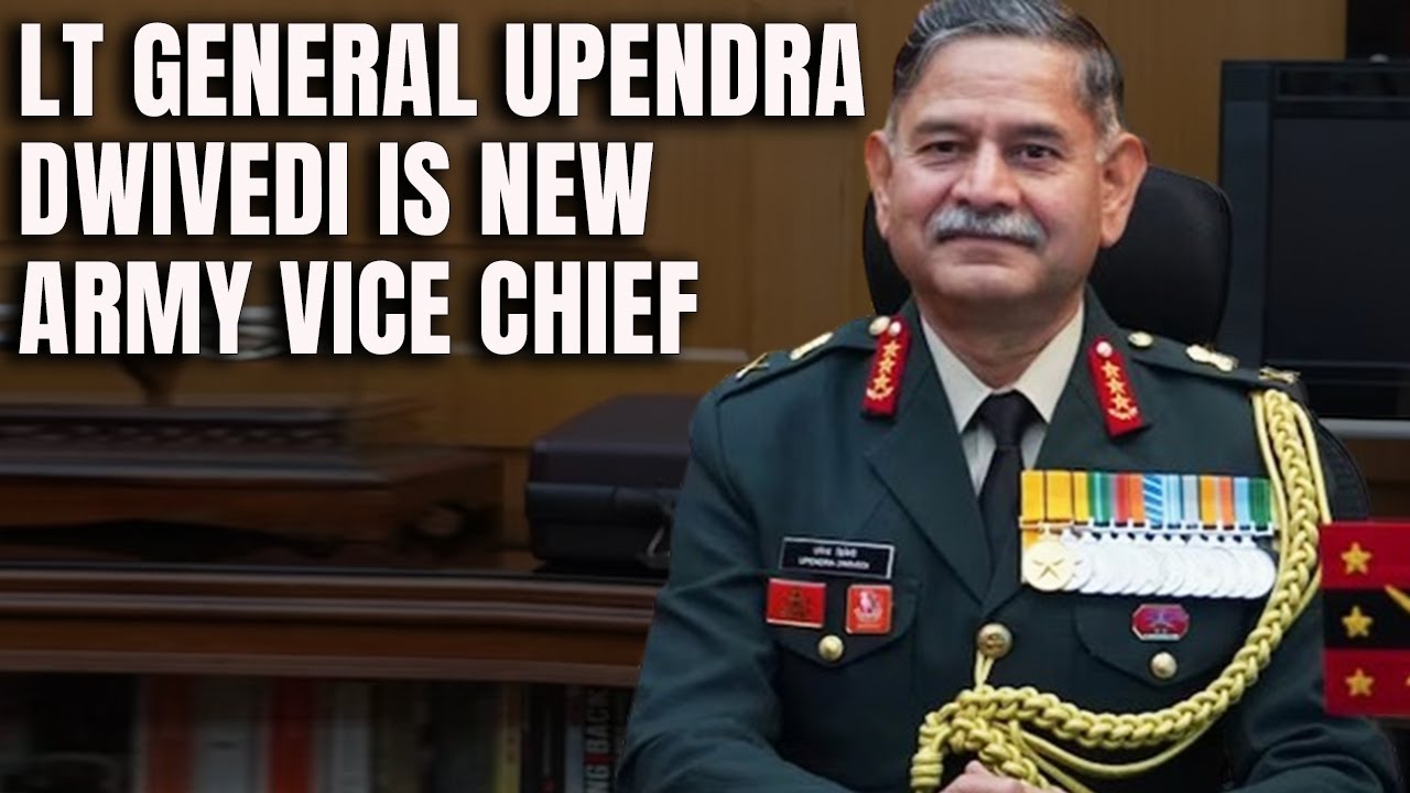 Lt General Upendra Dwivedi Assumes Charge As New Army Vice Chief - YouTube