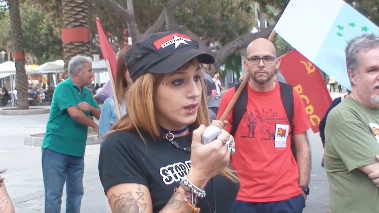 Concentración por la libertad de la joven canaria Aisha Hernández ...