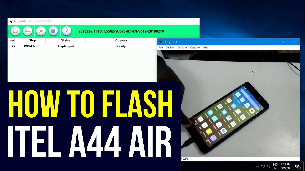 How to flash ITEL A44 AIR with Flash tool - YouTube