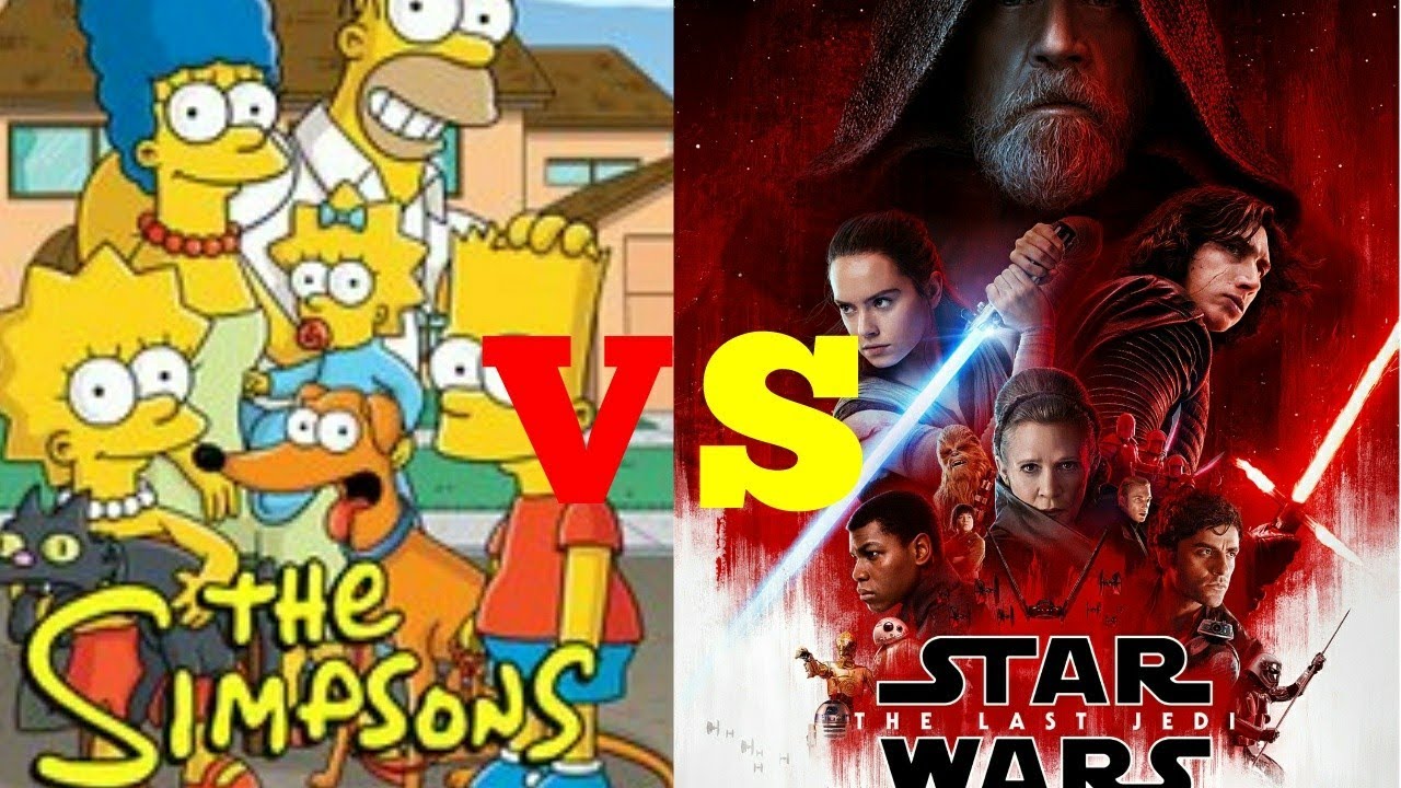 The simpsons make fun of star wars the last jedi - YouTube