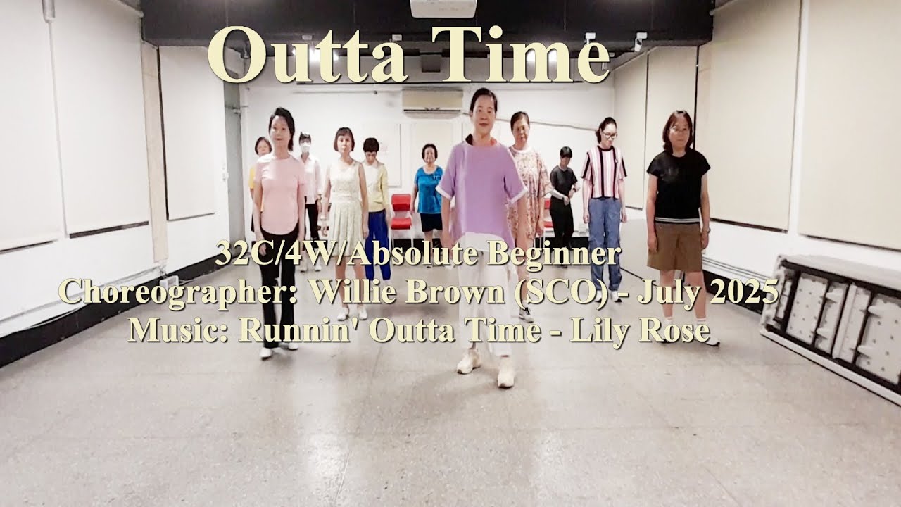 Outta Time - Line Dance (Absolute Beginner) - YouTube