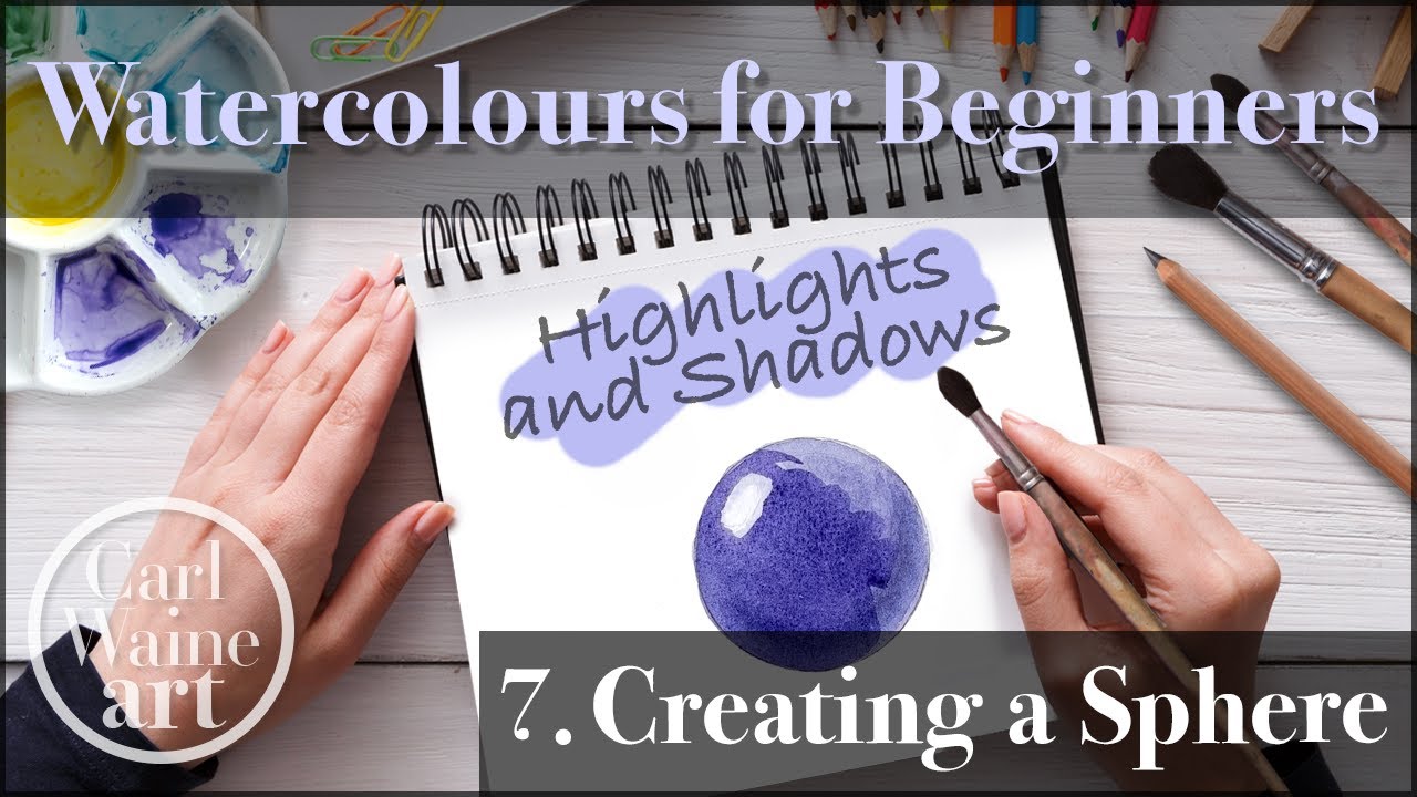 07 Creating a Sphere. Easy Highlights and Shadows! - YouTube