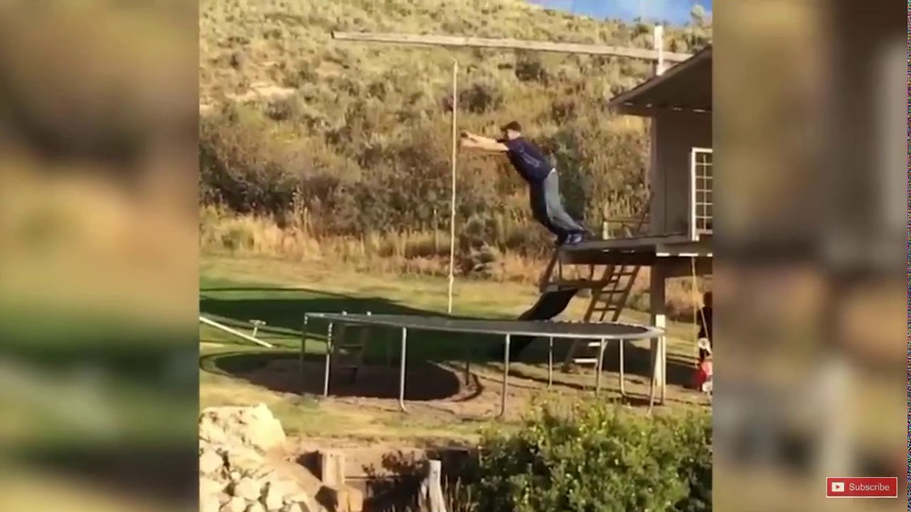 Trampoline fails/best funny fails - YouTube