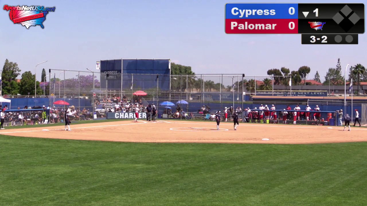 CCCAA Softball Super Regionals - Cypress vs Palomar - YouTube