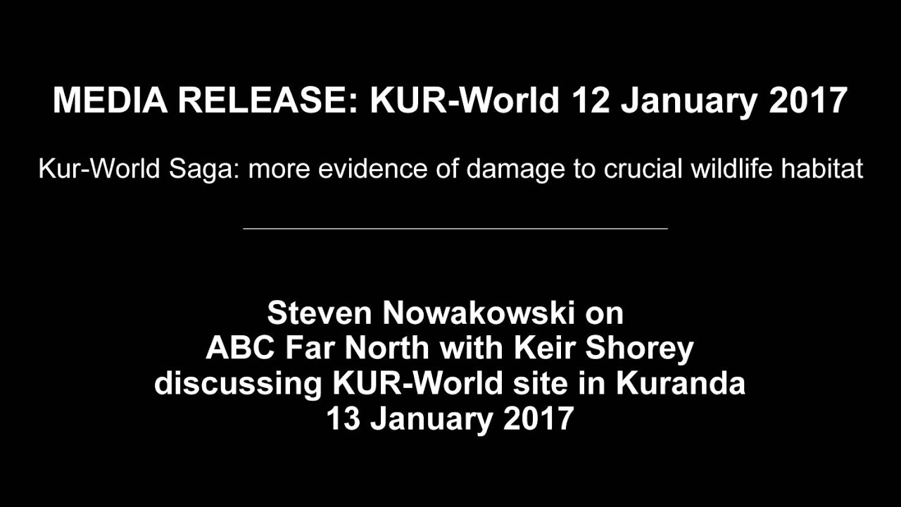 ABC RADIO FAR NORTH KIER SHOREY STEVEN NOWAKOWSKI 13 JAN 2017 - YouTube