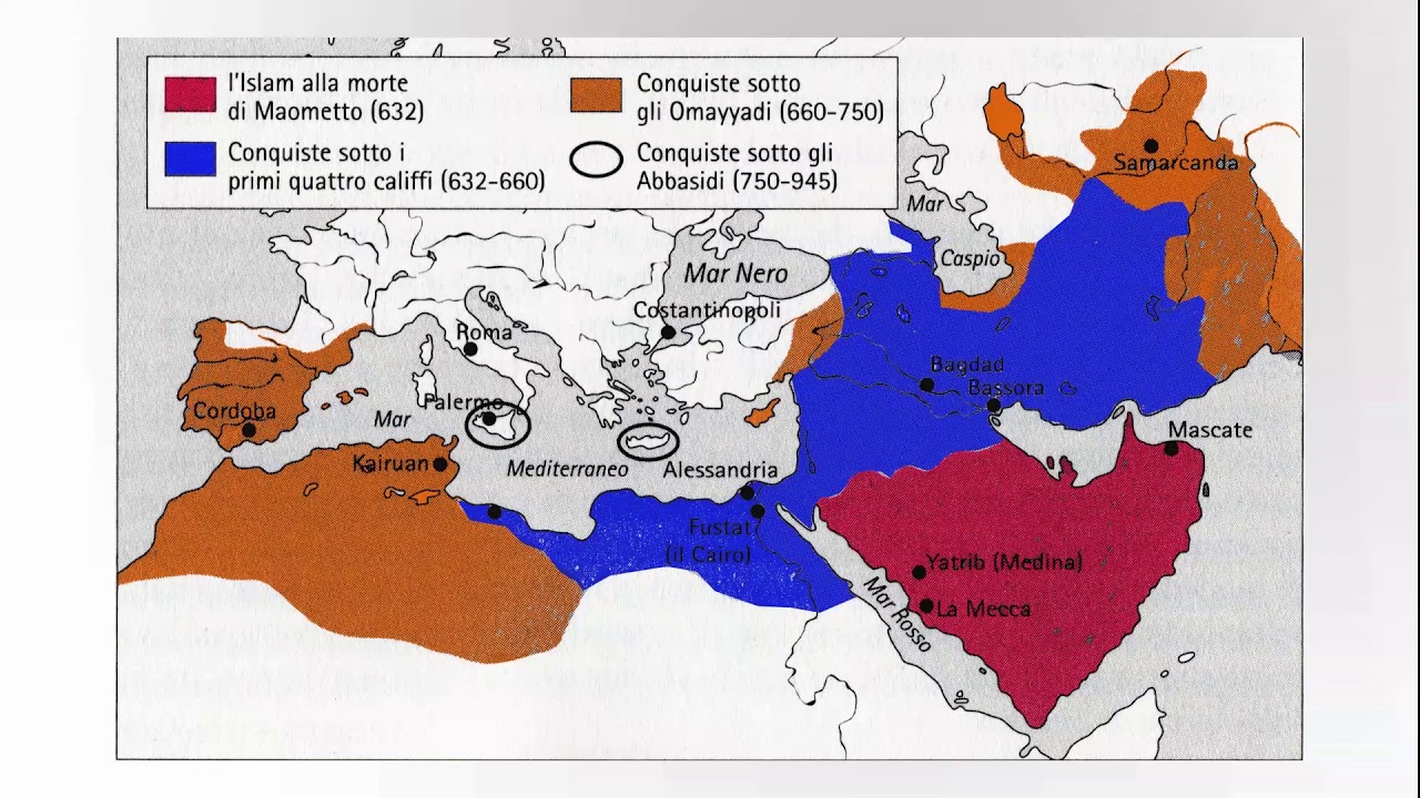 V5 L'inizio del VII secolo (2/3) - L'espansionismo arabo - YouTube