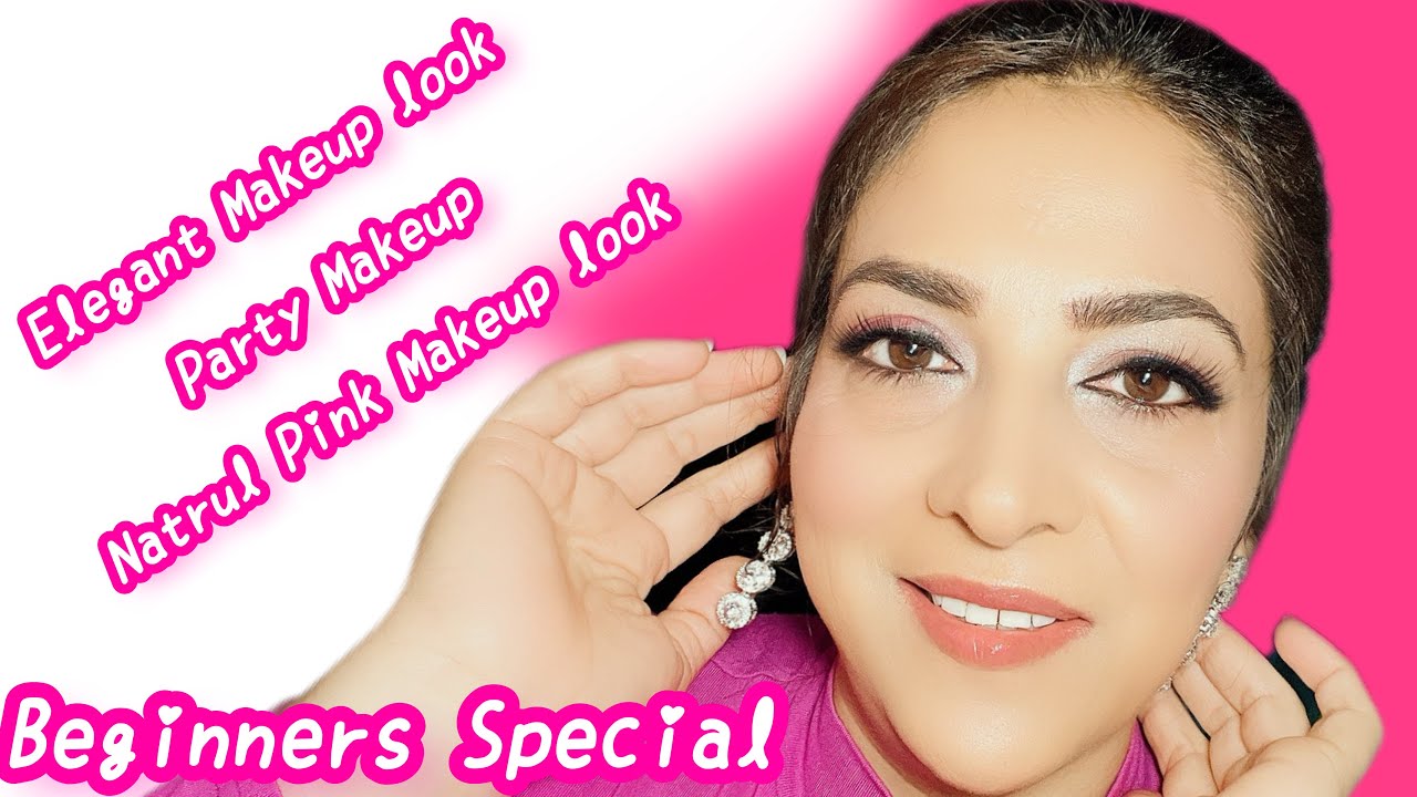Natural Pink Makeup look! How to create Elegant look! Party Make-up ...