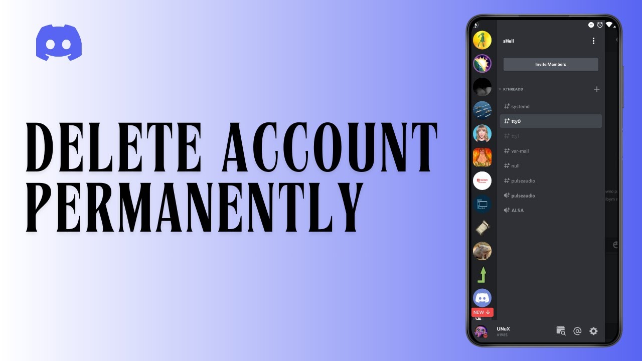 How To Delete Discord Account Permanently - YouTube