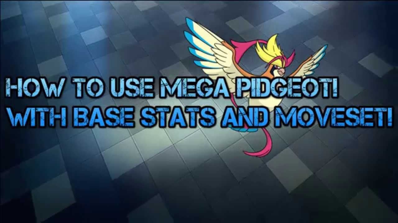 How to Use Mega Pidgeot! With Base stats and Moveset! - YouTube