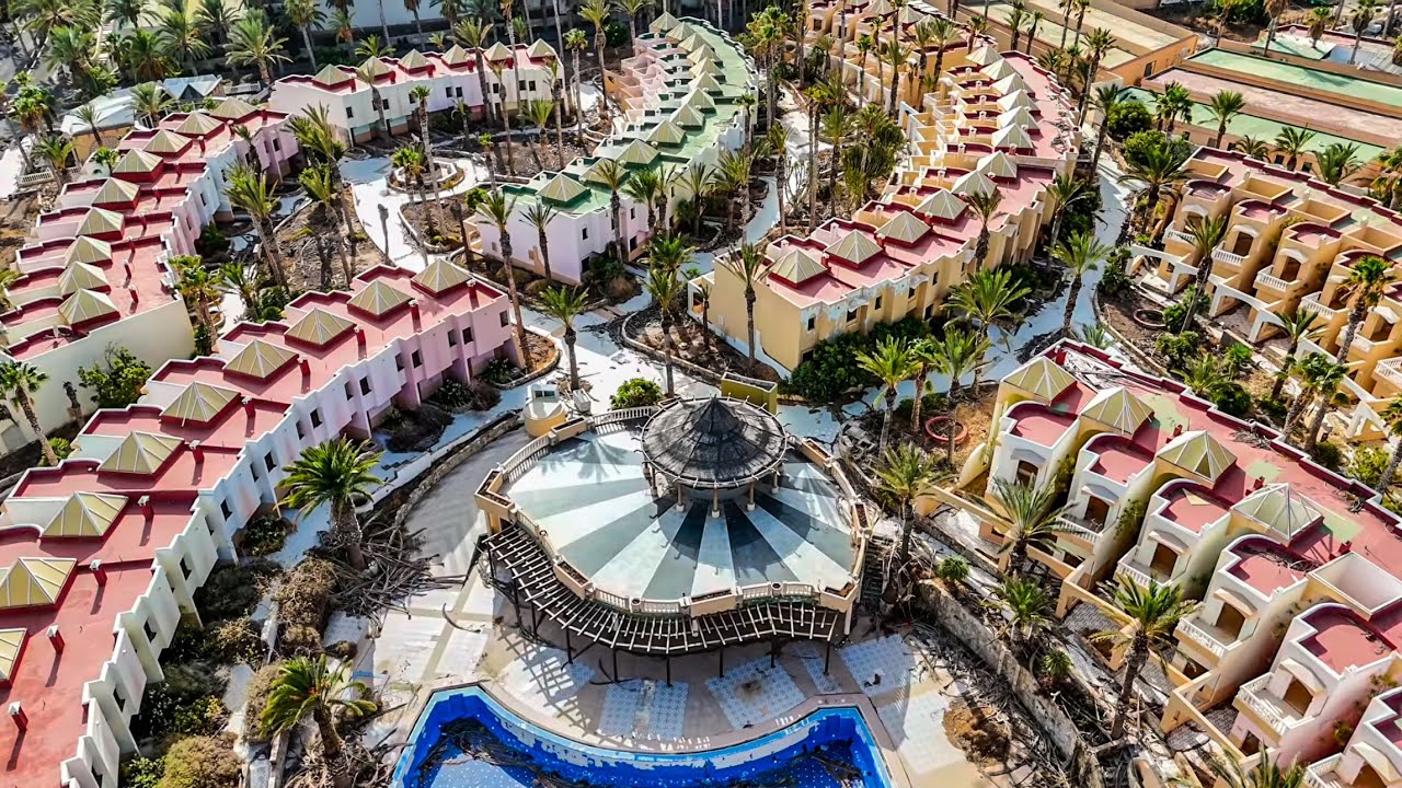 Ghosthotel Stella Canaris Fuerteventura Morro Jable Jandia 4K Aerial ...