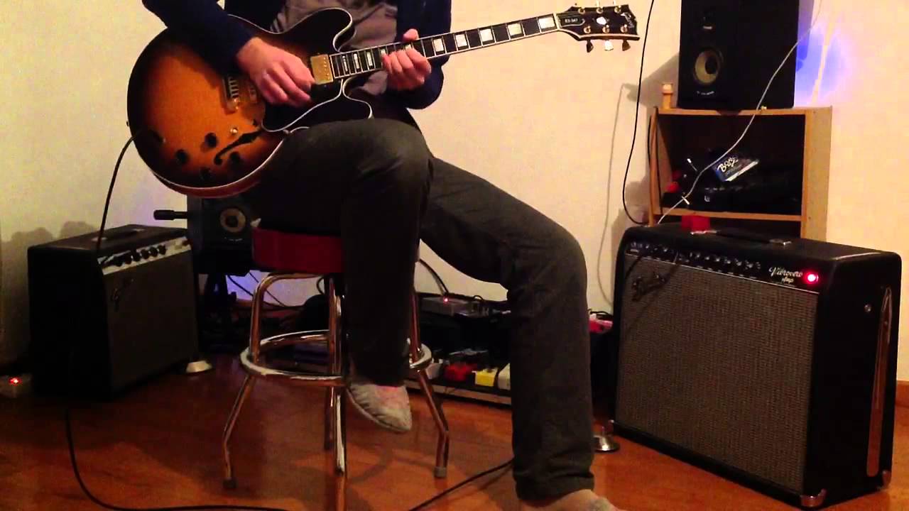 Gibson ES 347 1991 with Menatone Howie on Vibroverb - YouTube