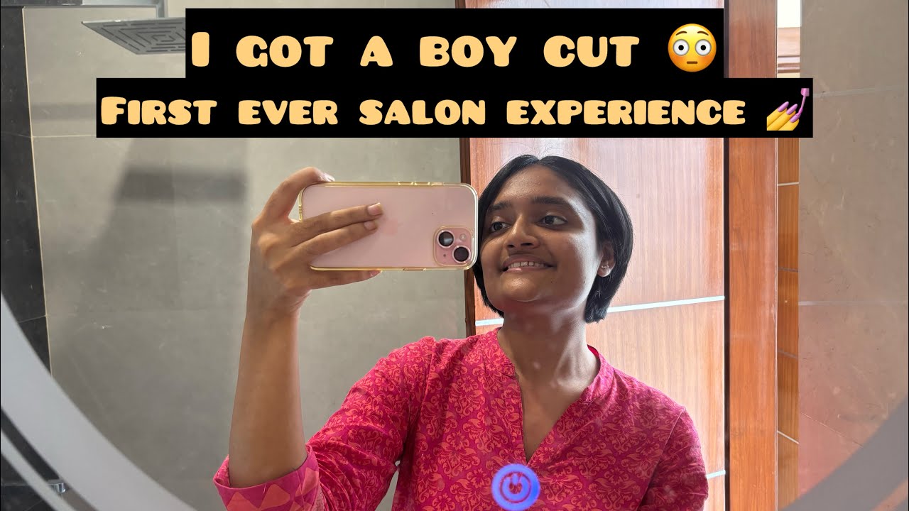 My first ever salon experience (boy-cut or boycott?) 🤔 - YouTube