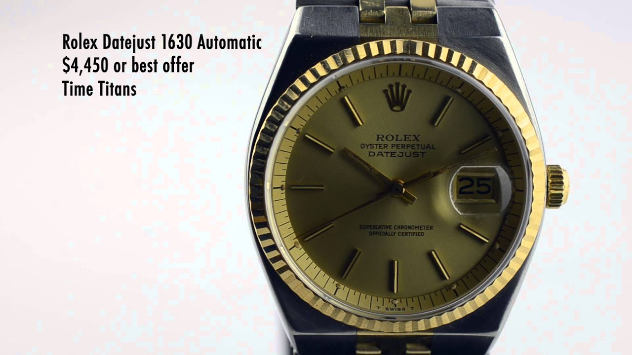 Rolex Datejust 1630 Oysterquartz Case Automatic Rare 5.2 Million Cal ...