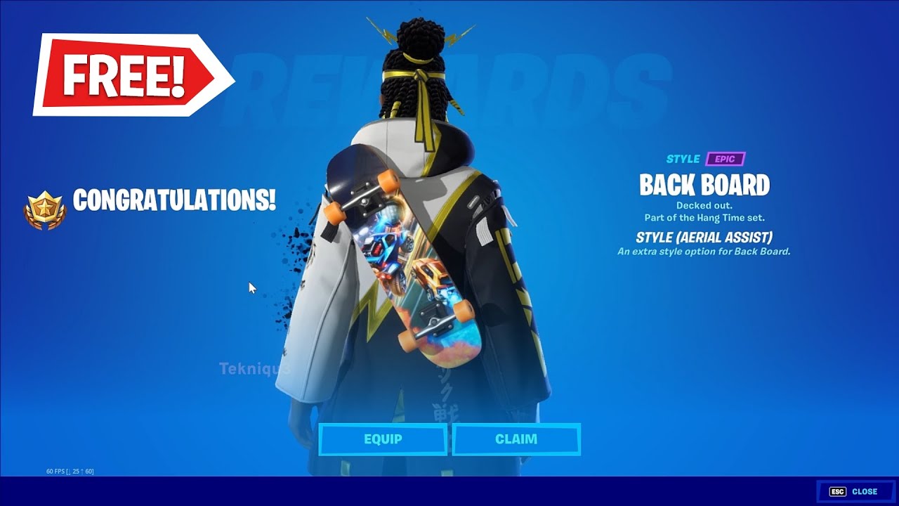 [FREE] How to unlock Back Board Back Bling for FREE Fortnite Octane ...