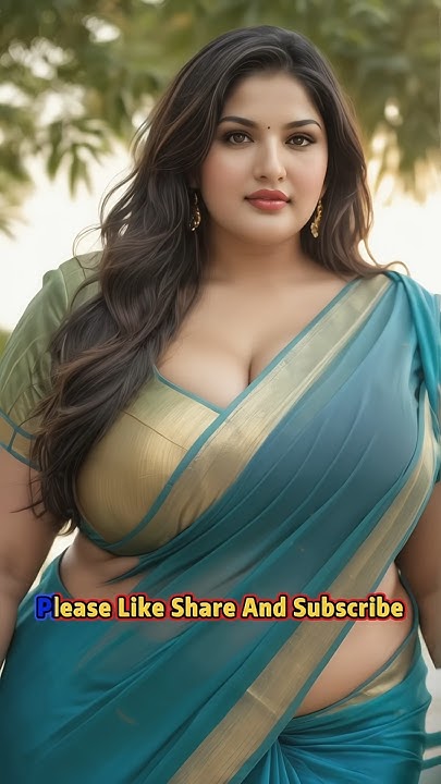 4K Ai Art Indian Lookbook: Plus Size Girl Saree Sundari - YouTube