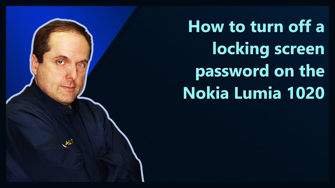 How to turn off a locking screen password on the Nokia Lumia 1020 - YouTube