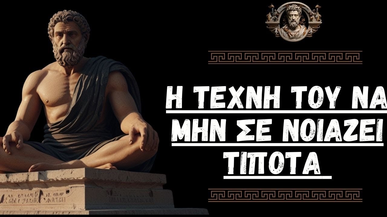 Η τέχνη του να μην σε νοιαζει ΤΙΠΟΤΑ - Στωική φιλοσοφία - YouTube