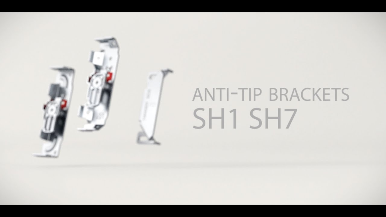 SH1 and SH7 anti-tip brackets - Italiana Ferramenta - YouTube
