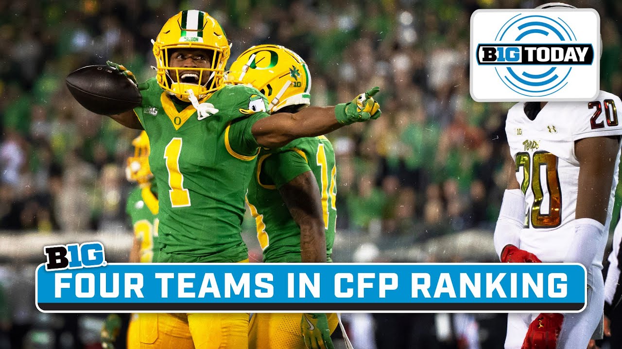 FOUR Big Ten Teams Are In the Top 5 in CFP Ranking; Indiana's Mike ...