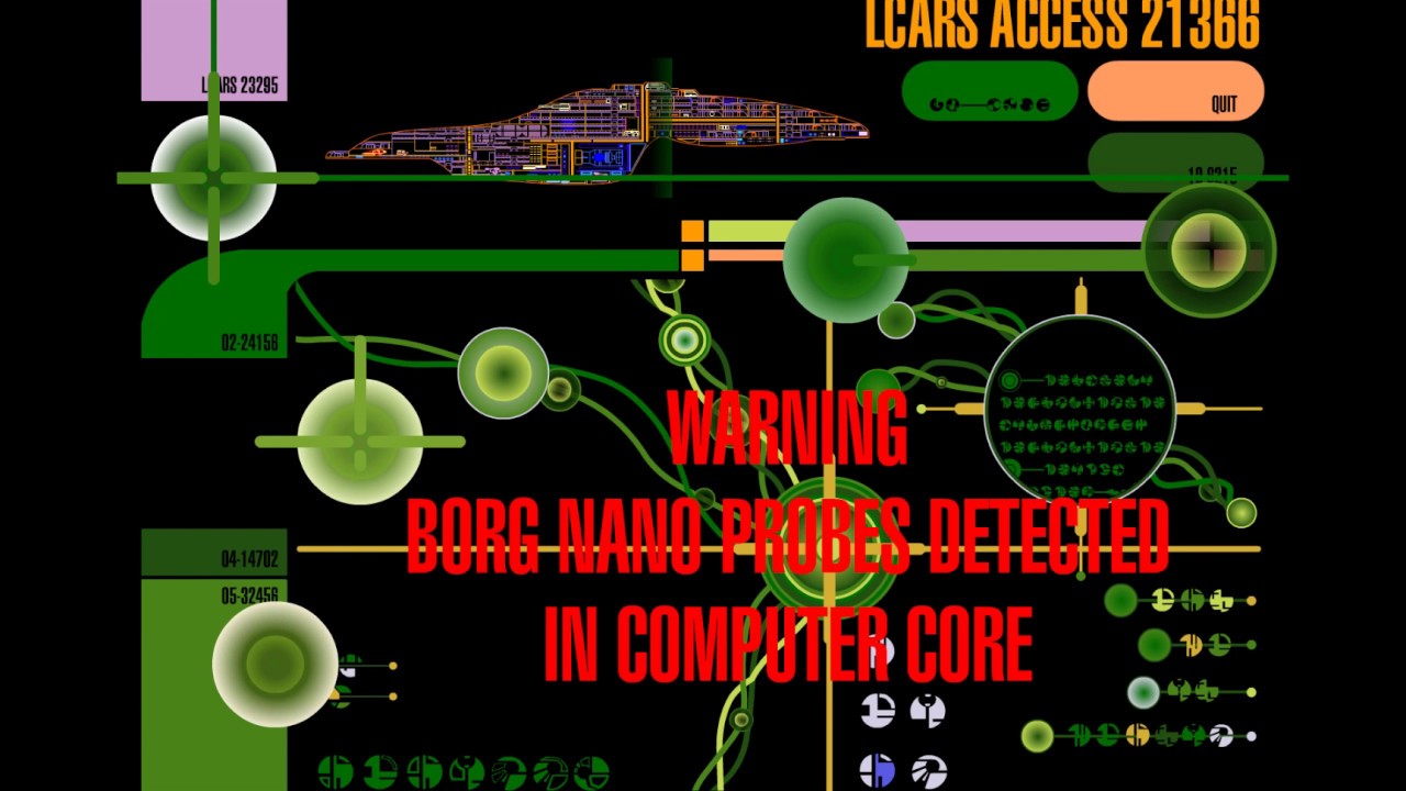 Star Trek LCARS - Borg Assimilation by Nano Probes - YouTube