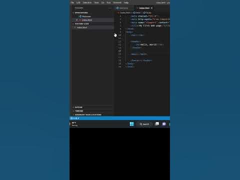 Short #9: How To View File Explorer In Visual Studio code #NVDA #CodingBlind #VisualStudioCode ...