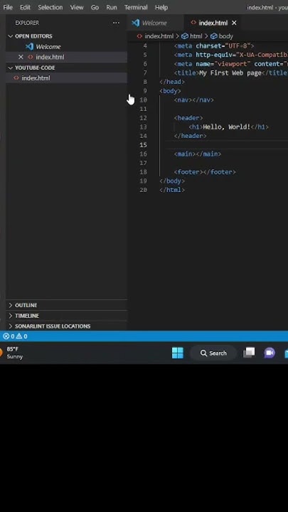 Short #9: How To View File Explorer In Visual Studio code #NVDA #CodingBlind #VisualStudioCode ...