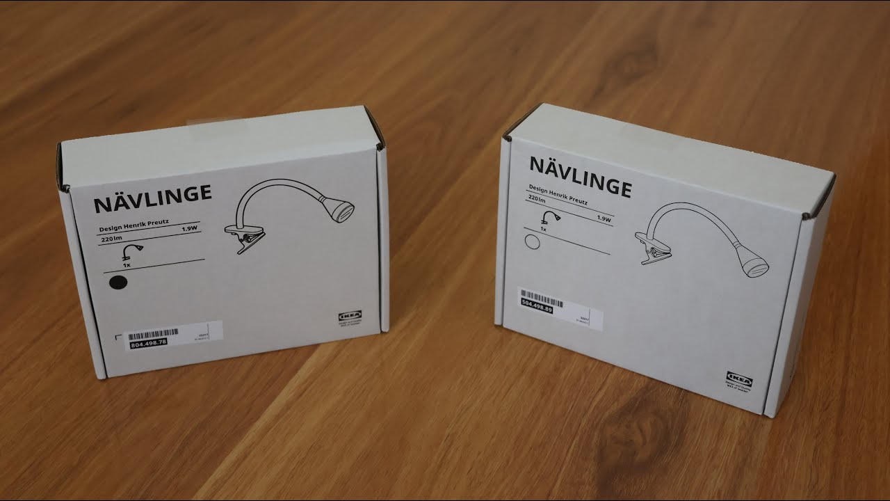 IKEA NAVLINGE | LED Light Clip on Light| Unboxing - YouTube