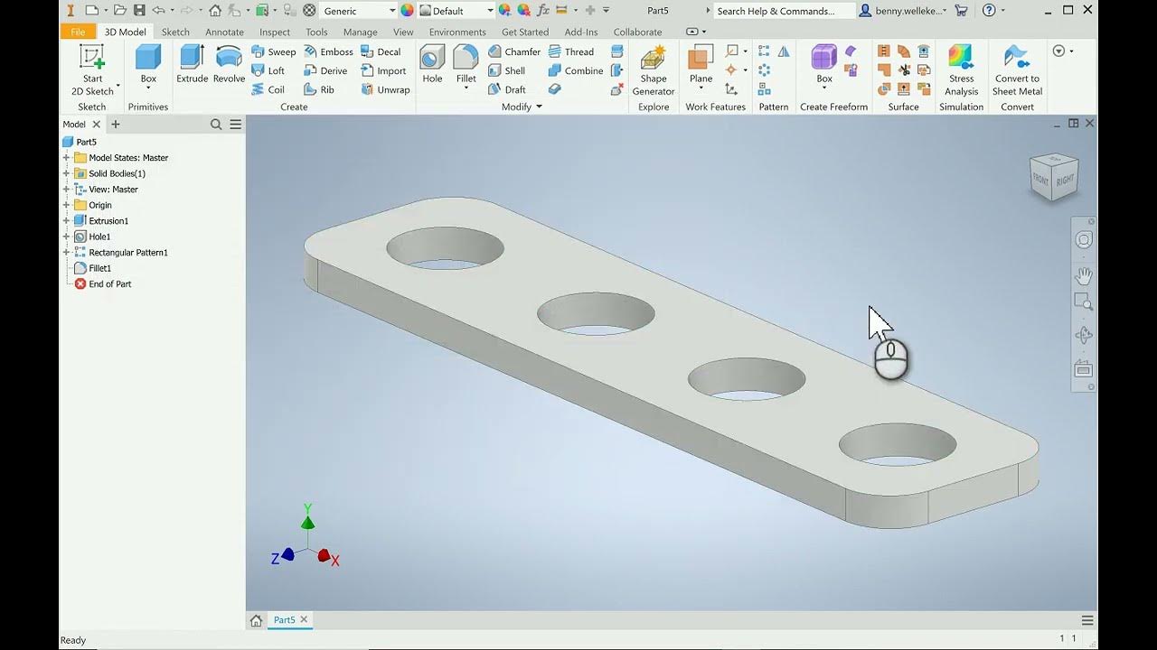 Autodesk Inventor - Parameters - Perfolat - YouTube