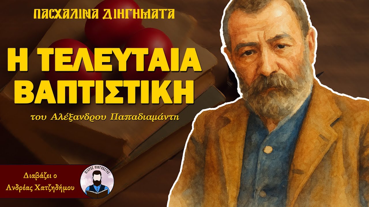 Η Τελευταία Βαπτιστική - Αλέξανδρος Παπαδιαμάντης | Πασχαλινά Διηγήματα ...