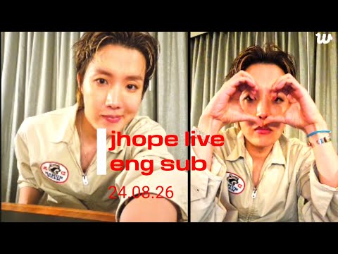 🔴 jhope today live 🔴 🎥 BTS jhope weavers live 24.08.26 #jhope 