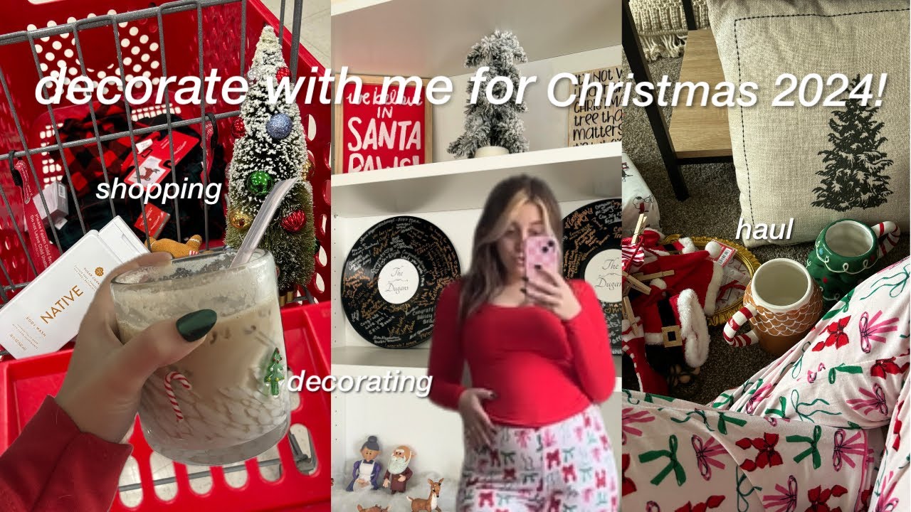 DECORATING FOR CHRISTMAS 2024 | shopping vlog + haul - YouTube