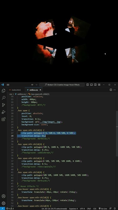 Broken | CSS Creative Image Hover Effects #html5 #css #short - YouTube