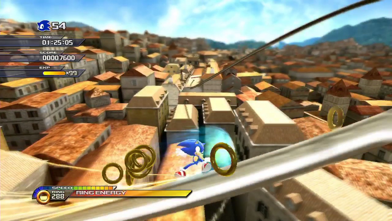 Sonic Unleashed Rooftop Run Act1 Basic run 03:01:12 - YouTube