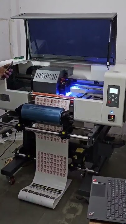 uv dtf sticker printing machine #uvdtf #uvflatbedprinter #8960903000 - YouTube