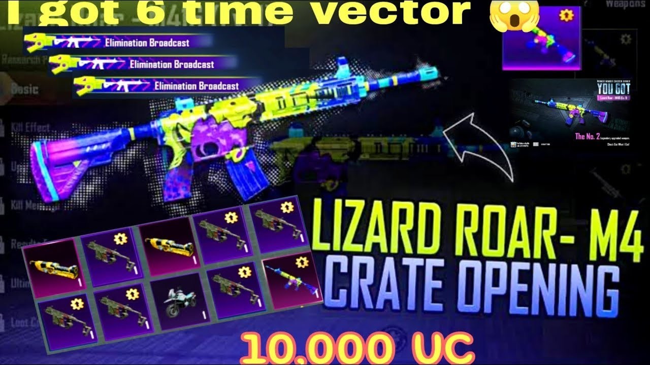 New M416 Lizard Roar create opening | luckiest create opening ever ...