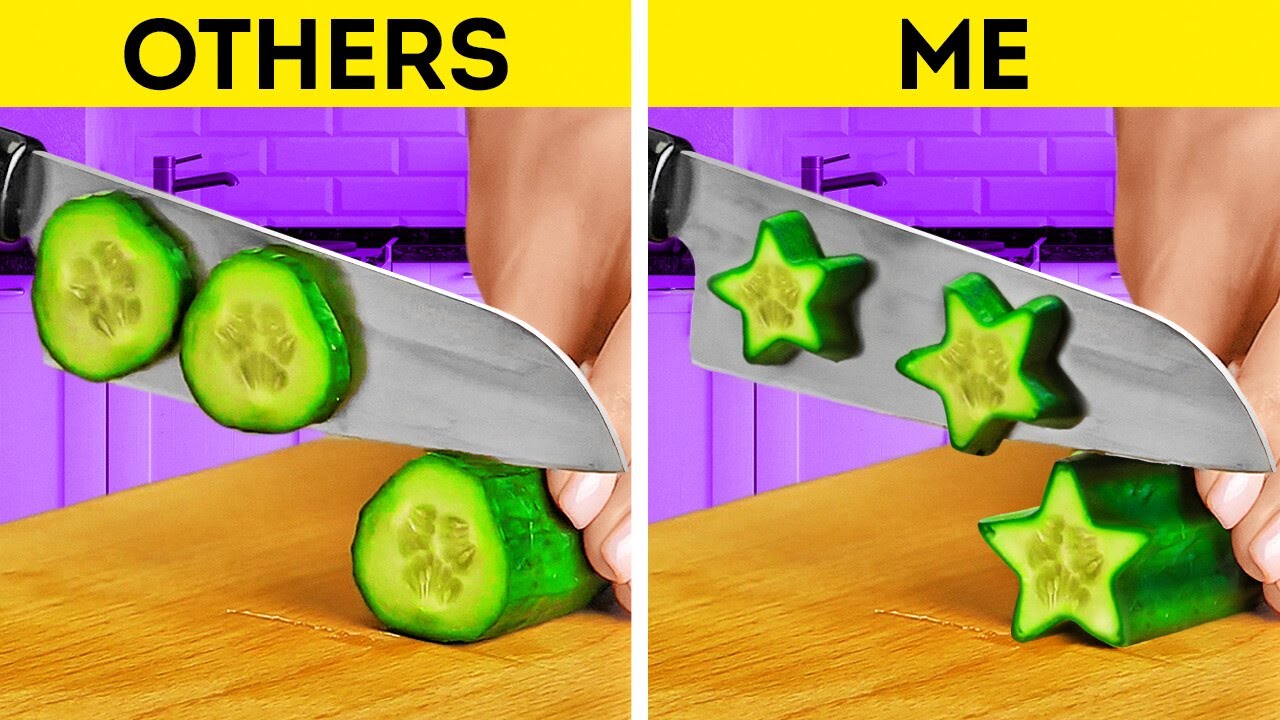 Satisfying Peel And Cut 🍋🥒 Crazy Shapes And Cool Hacks - YouTube