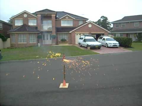 my homemade spinning firework - YouTube