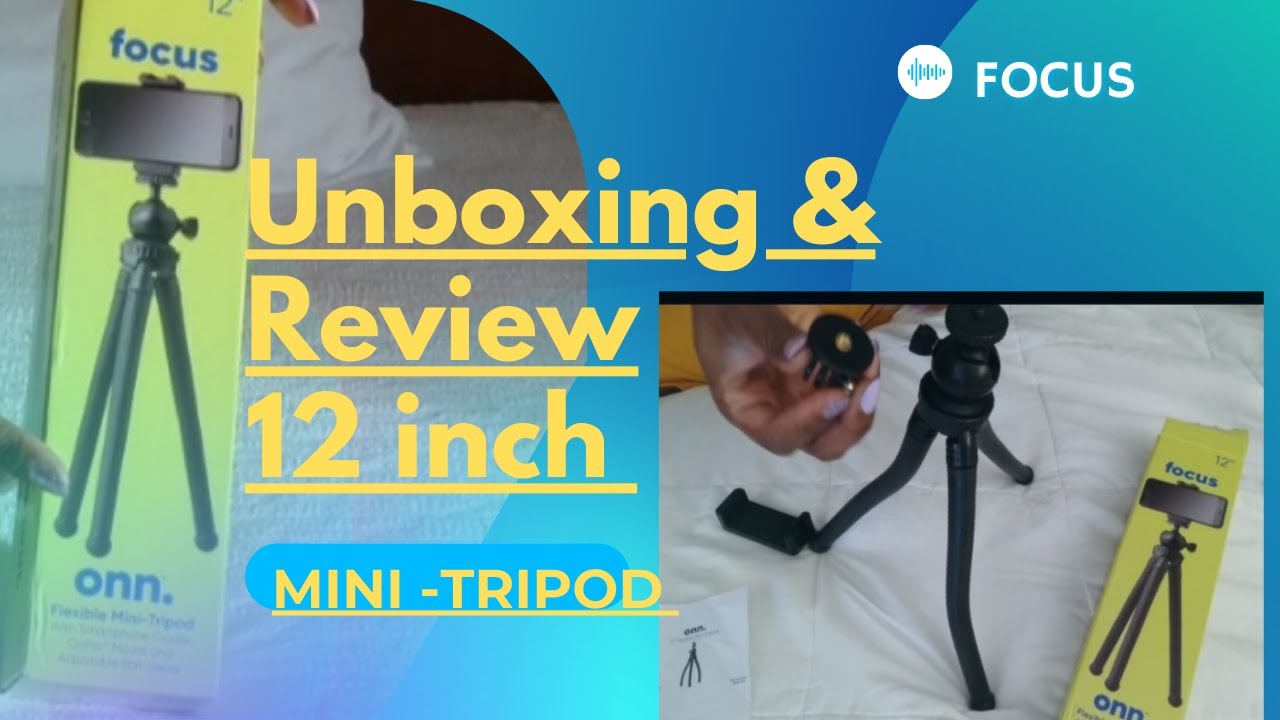 Unboxing | 12 inch Flexible Mini- Tripod | Onn Brand - YouTube