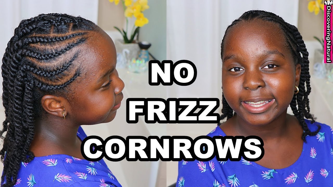 How to Braid Cornrows Without Frizz | Natural Hair | DiscoveringNatural ...