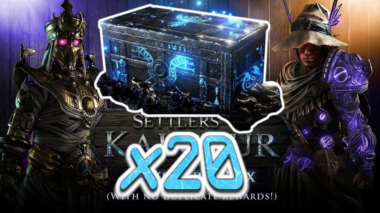 Opening 20 Settlers Mystery Boxes! Path of Exile Settlers of Kalguur ...