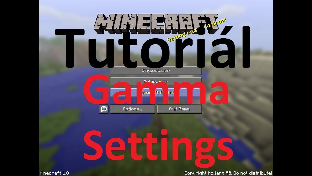 Minecraft Tutorial : Jak zvýšit jas /Change Gamma Settings for UHCRUN ...