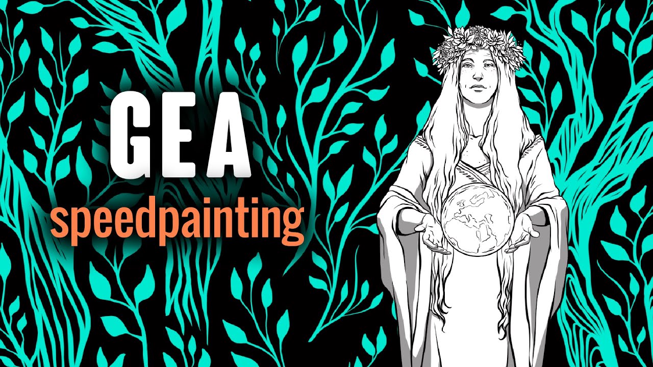 SPEEDPAINTING: Gea, mitología griega - YouTube