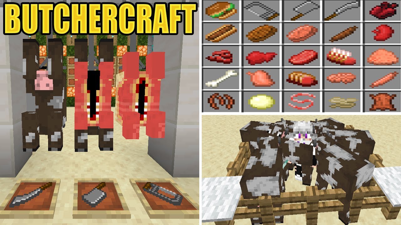 👉 BUTCHERCRAFT ADDON para Minecraft PE / Bedrock EL ADDON MAS RARO DE ...