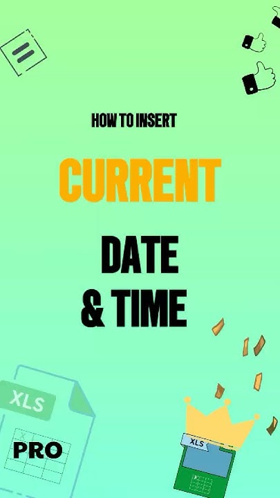 How To Insert Current Date And Time In Excel Exceltips Excel Exceltips Exceltutorial Youtube