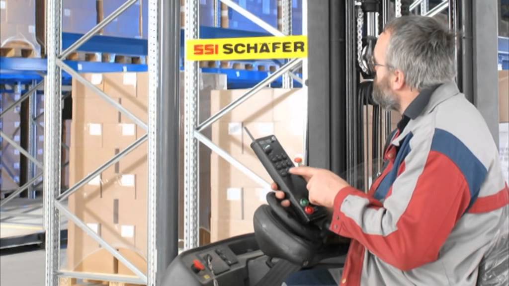 SSI Schaefer Mobile Racking System - YouTube