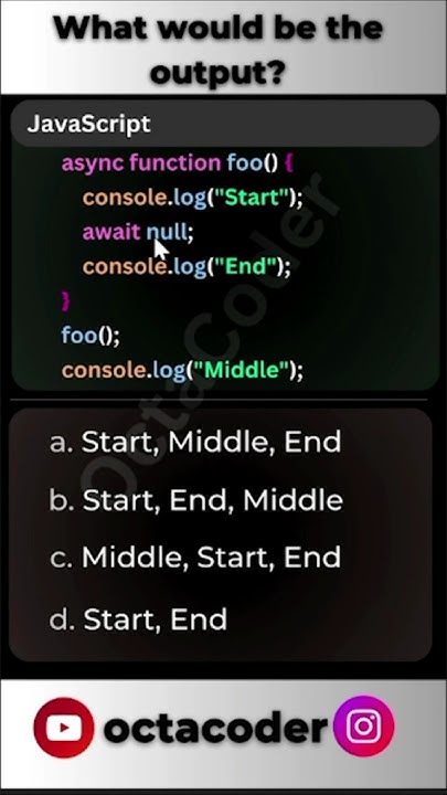 javascript quiz #37 #softwareengineer #code #javascriptmcqs #webdevelopment #quiz - YouTube