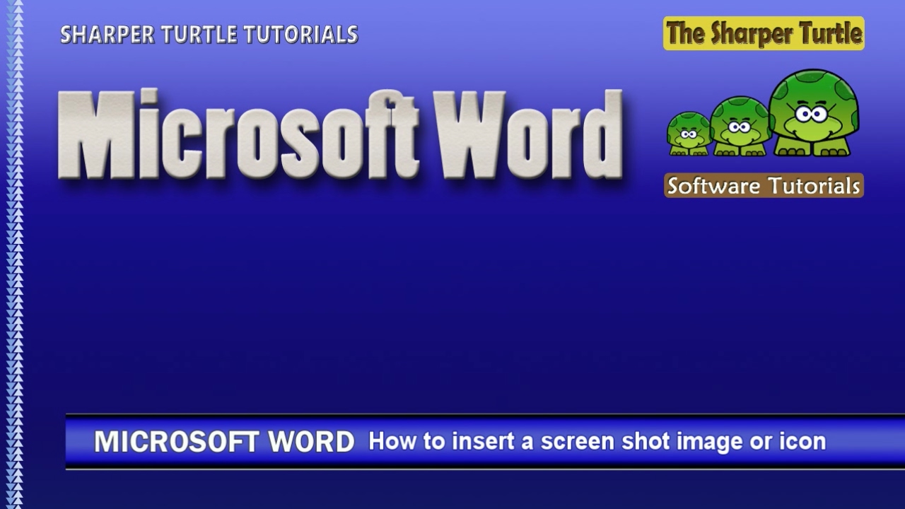 Microsoft Word - How to insert a screenshot image or icon - YouTube