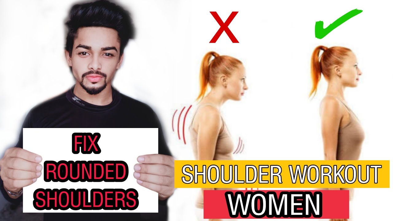 Easy shoulder workout for women | rounded shoulder fix - YouTube