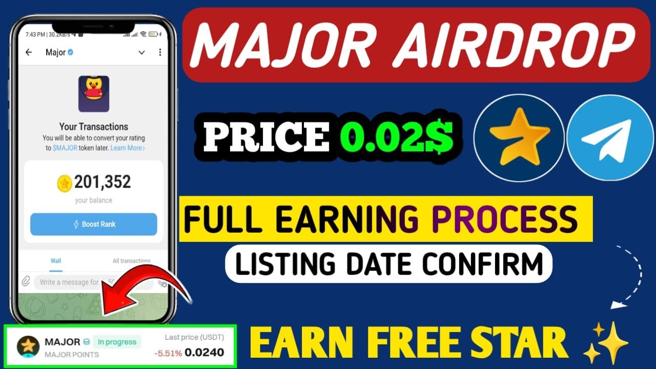 How to Use Major Telegram Bot ⭐ | Major Bot Withdrawal & Listing Date ...